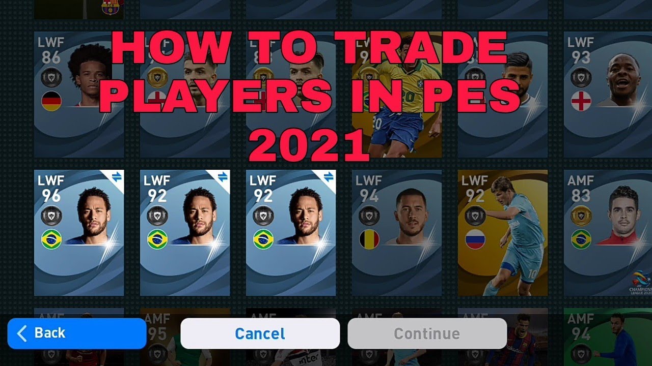 HOW TO TRADE PLAYERS IN PES 2021 || - YouTube