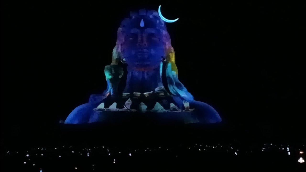Adi yoginath temple light show in bangalore - YouTube