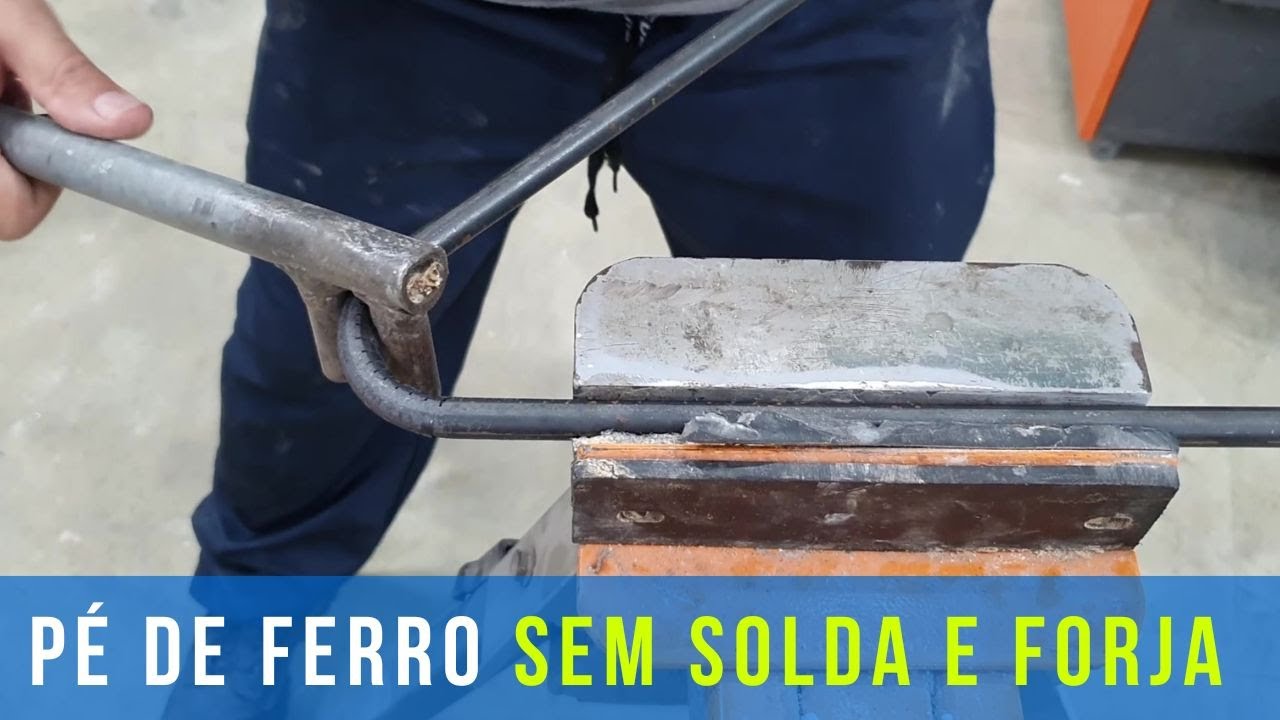 Como fazer pé de ferro U sem solda e forja - YouTube