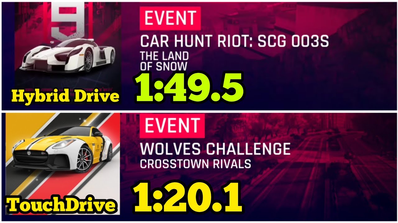 Asphalt 9 | Car hunt Riot : Scg 003s | Hybrid Drive 1:49.5 | Wolves ...