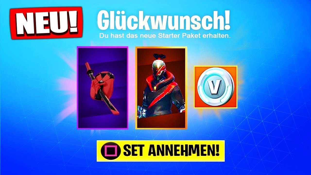 *NEU* Fortnite RED STRIKE Skin einfach freischalten! | Starter Pack 8 ...