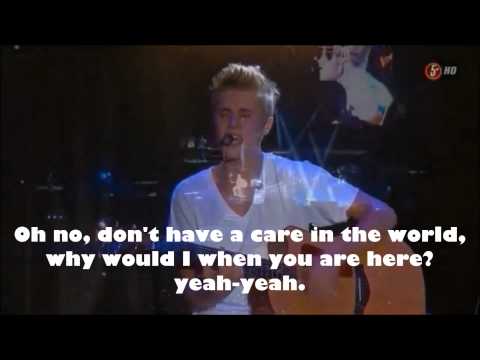Justin Bieber - Never Let You Go - Live (Lyrics)