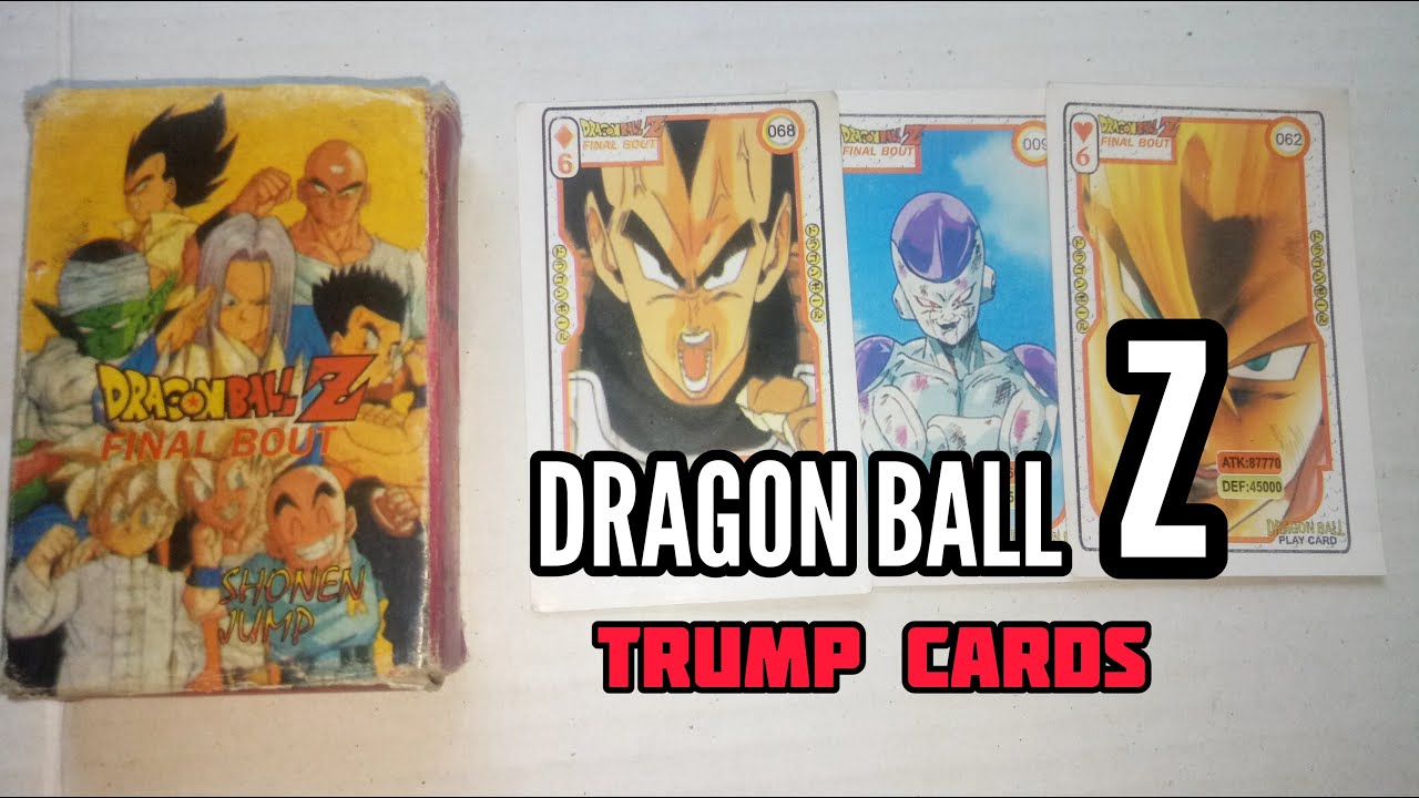 OLD Dragon Ball Z Trump Cards - YouTube