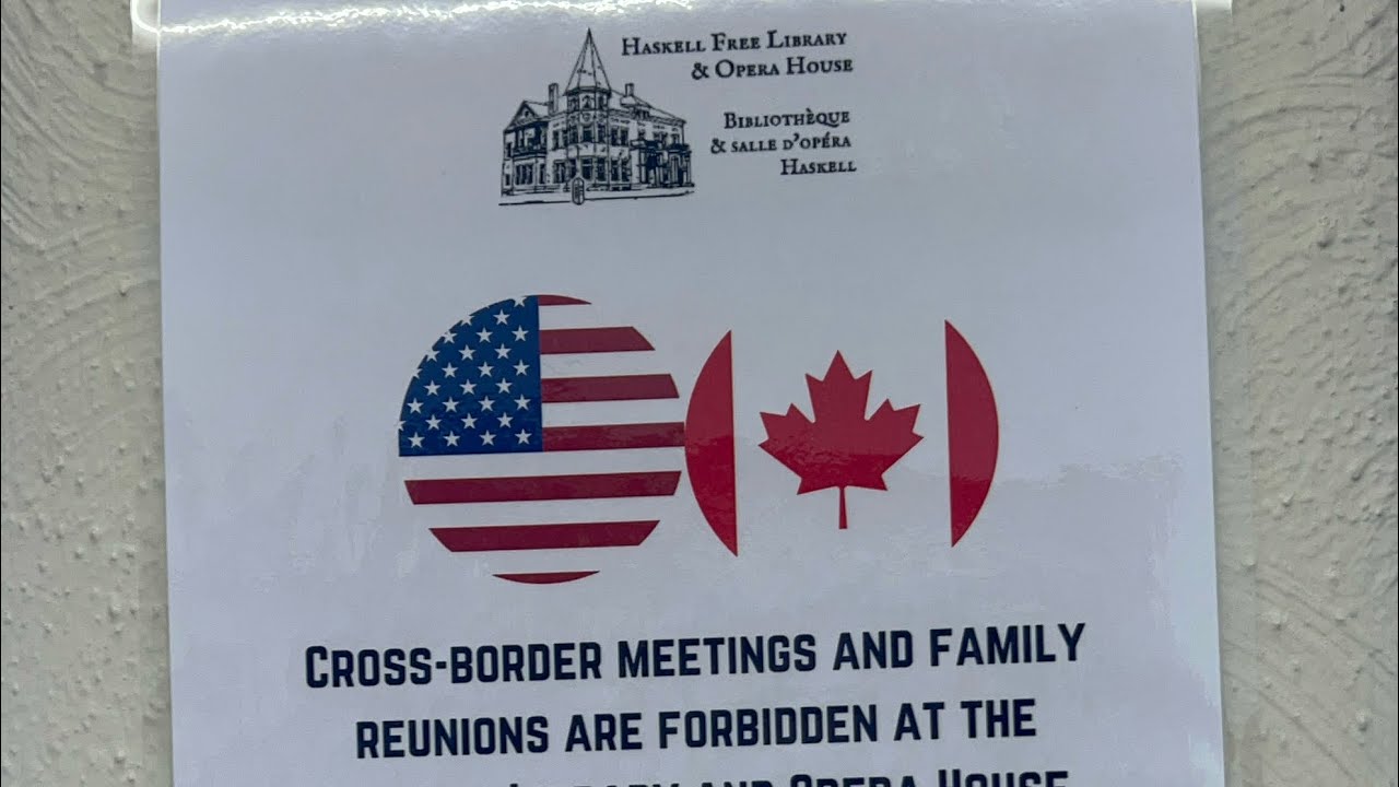 U.S and Canada Border inside the Library.😱 - YouTube