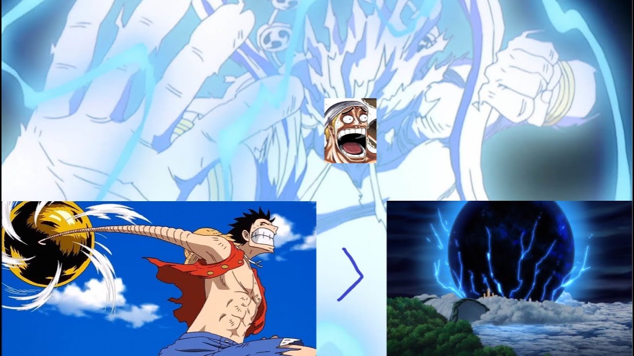 (SCALING LUFFY PRE TIME SKIP) LIGHT SPEED LUFFY APPROACHING IN SKYPIEA ...