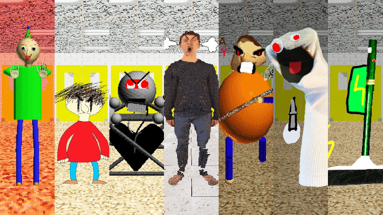 Everyone is Baldi's Has Had Enough Mods - ALL PERFECT! - YouTube
