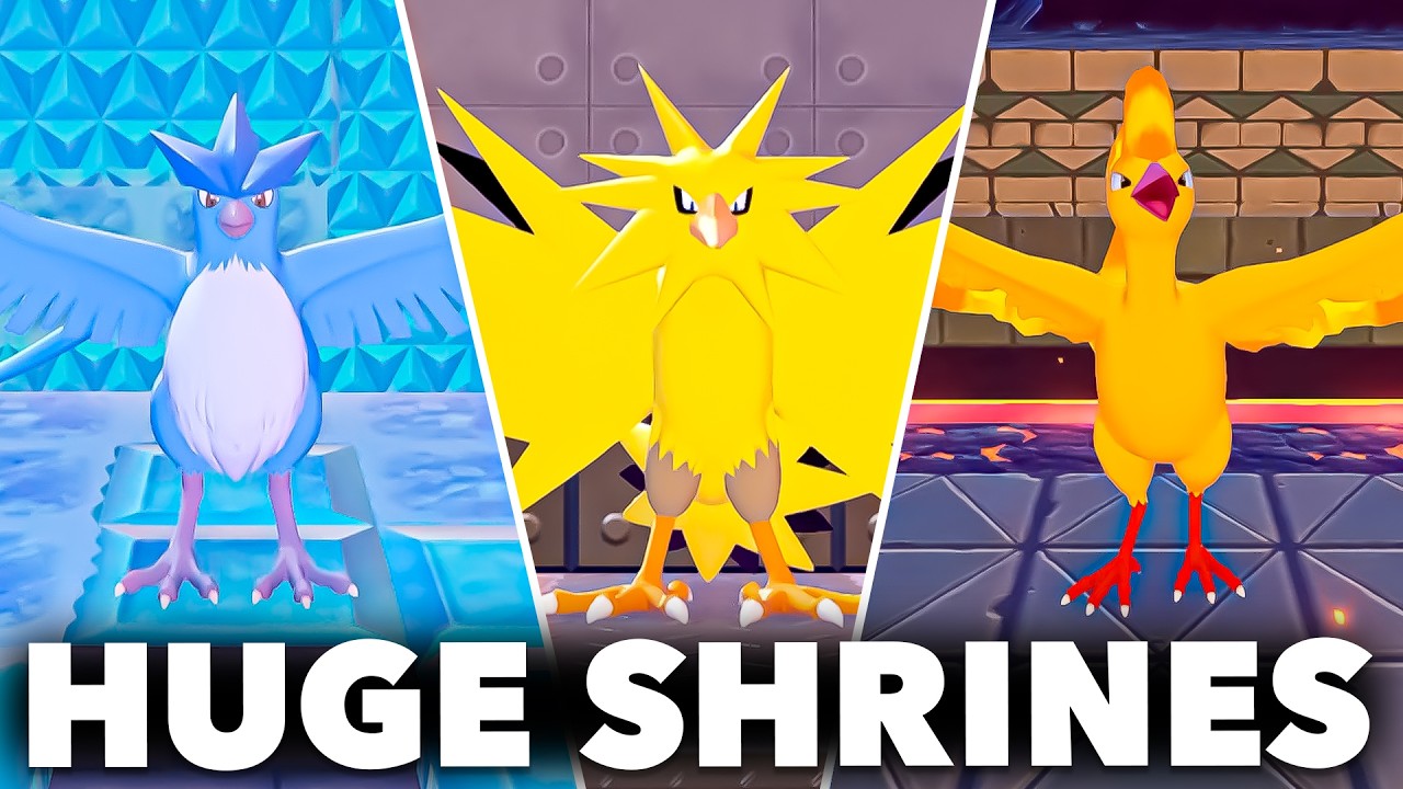 So… I Built the Legendary Bird Shrines in Pokémon Pokopia - YouTube