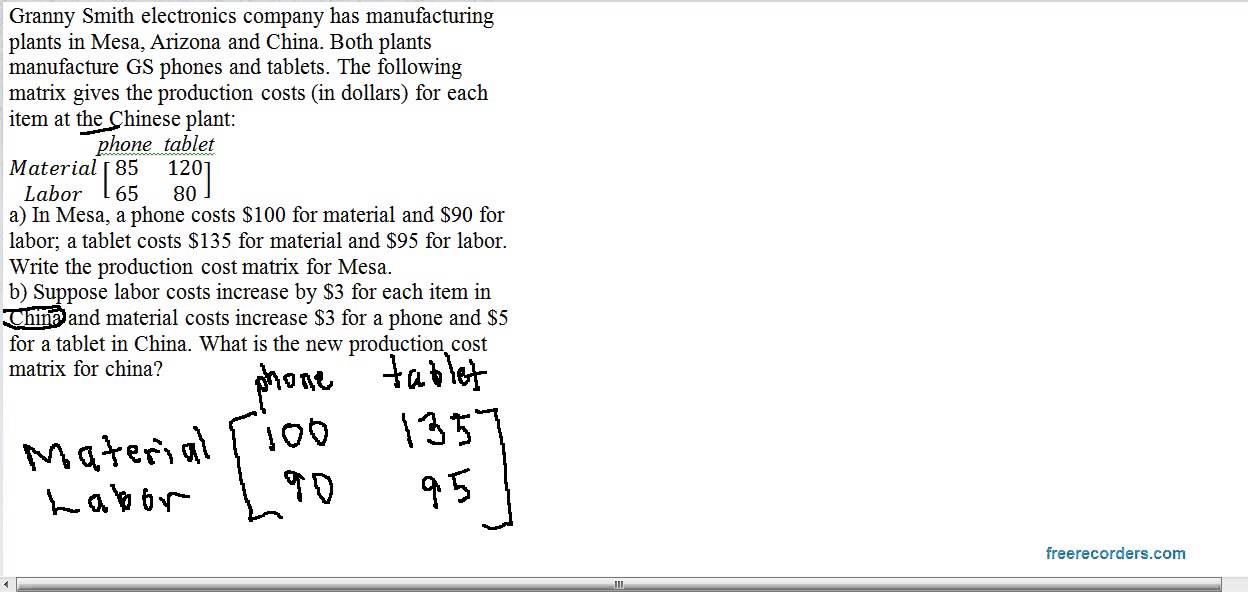 An application of matrices - YouTube
