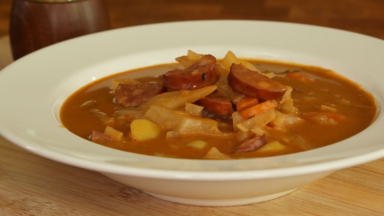 Traditional cabbage soup - a simple recipe that warms up - YouTube