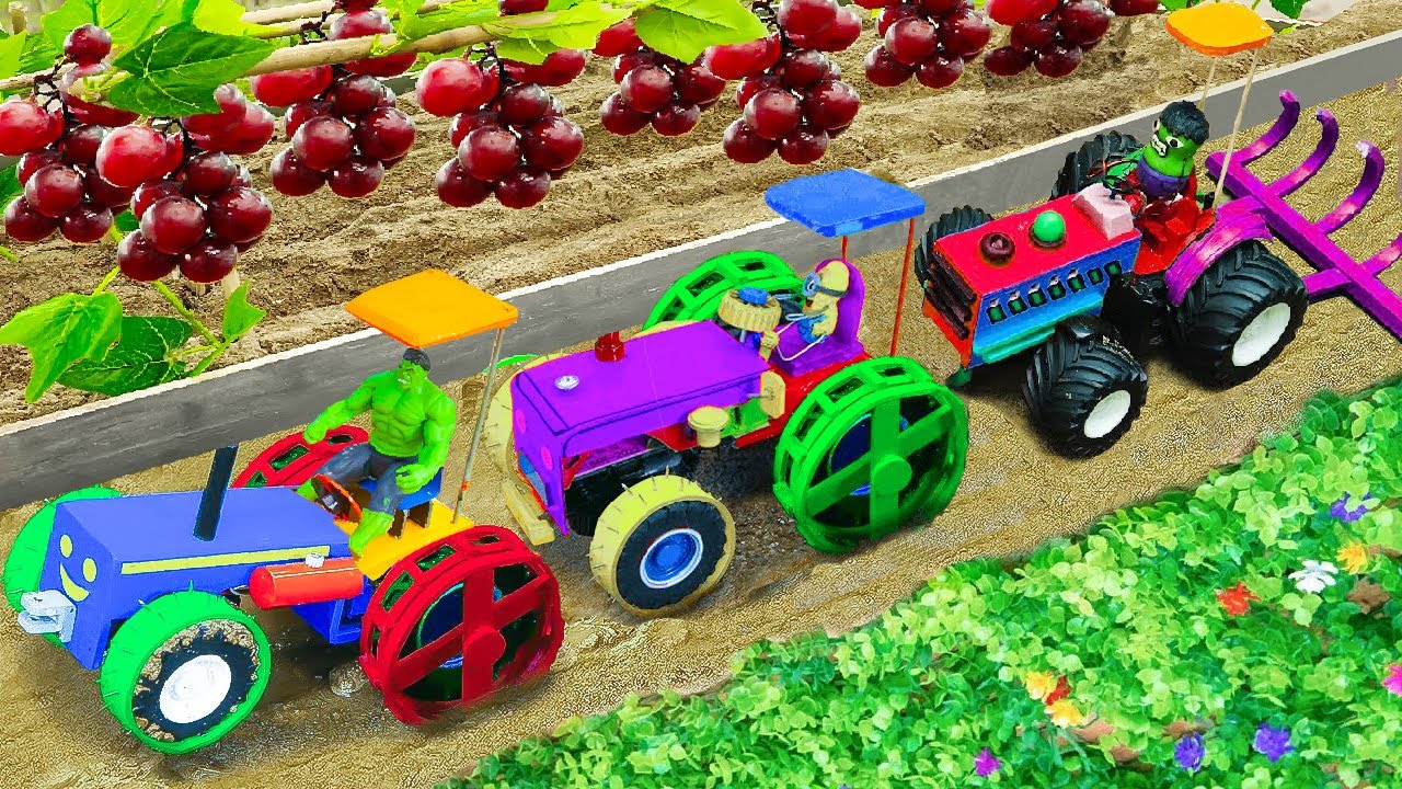 Diy tractor making mini grape juice machine | DIY technology ...