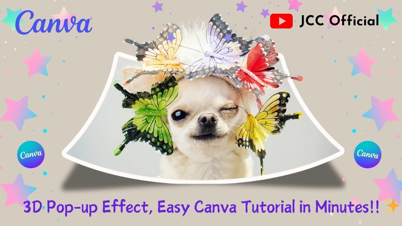 3D Pop Up Effect Design | Very Easy Canva Tutorial in Minutes! #canva # ...