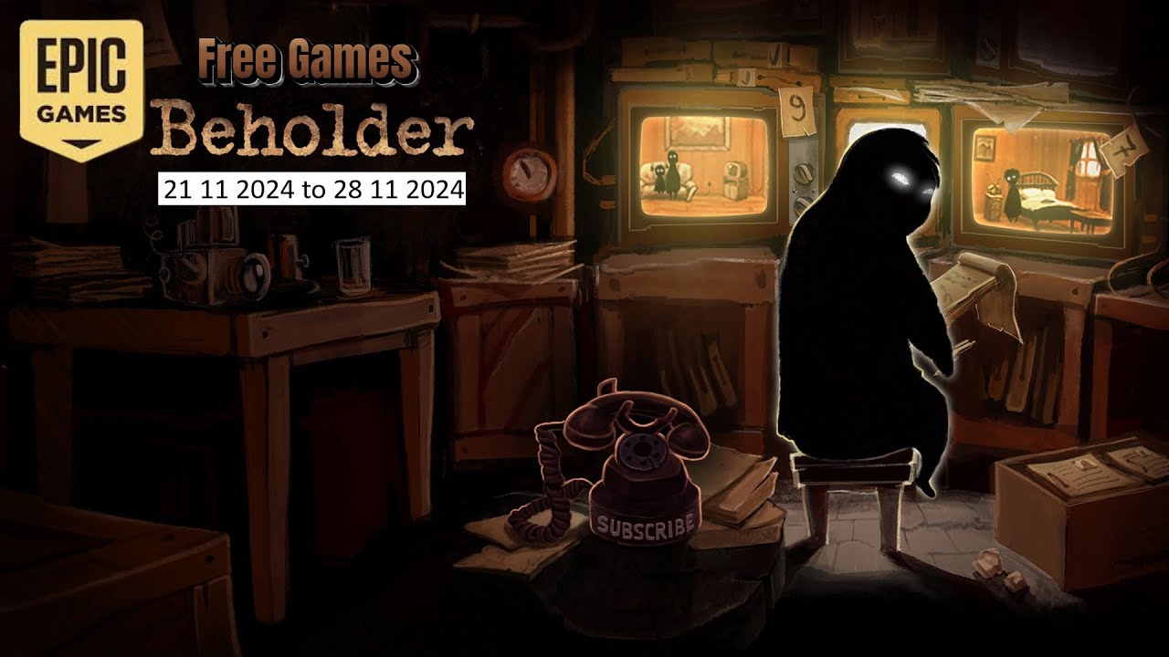 Free Game ! Beholder ! Epic Games! 21 11 2024 to 28 11 2024 - YouTube