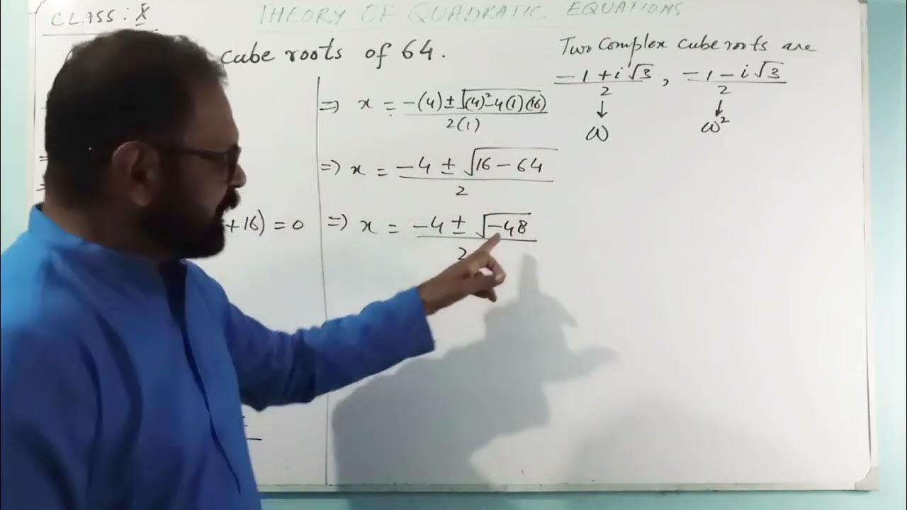 how-to-find-all-cube-roots-of-64-theory-of-quadratic-equation-class