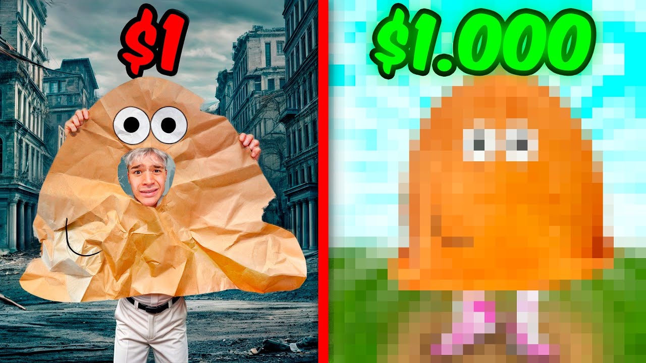 traje de POU de 1$ vs 1000$ - YouTube