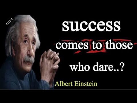 famous quotes by Albert Einstein || Quotes about success || life ...