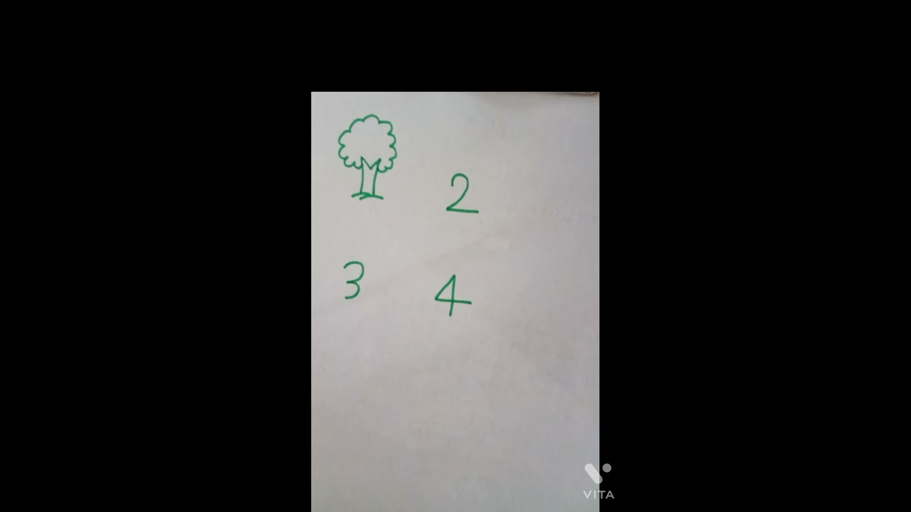 easy drawing using numbers# simple drawing for kids - YouTube