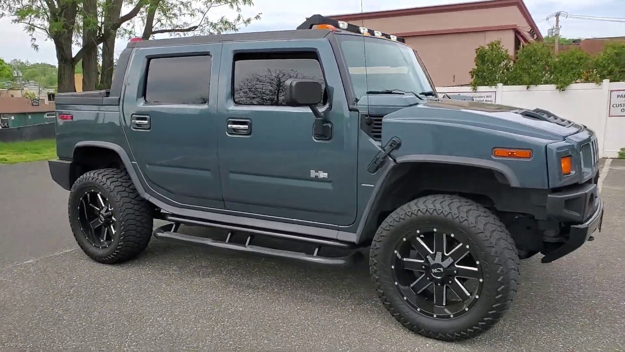 Low Mileage 2005 Hummer H2 SUT~Rare Glacier Blue~Brand New Custom 20 ...