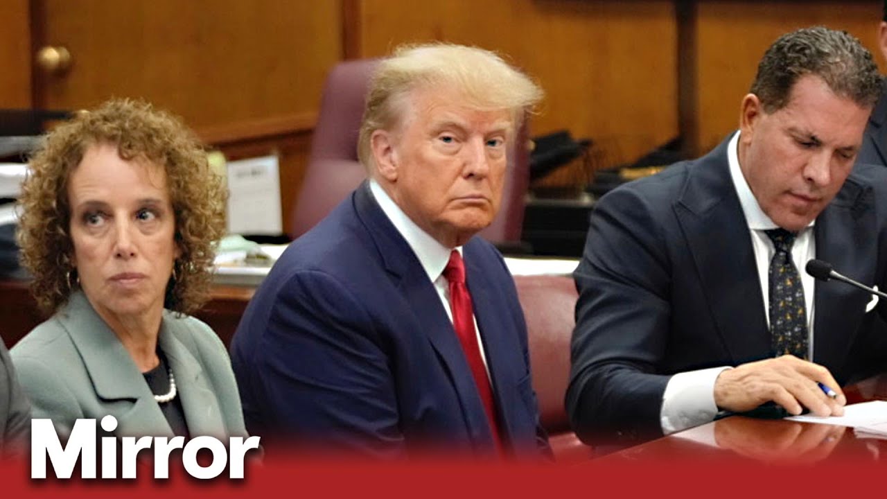 Donald Trump pleads not guilty to 34 charges - YouTube