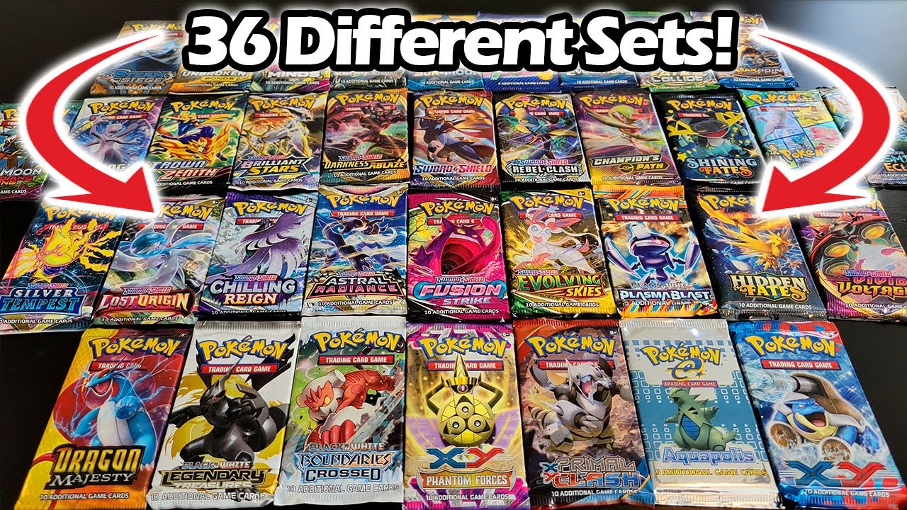Custom Pokemon Booster Box Opening!! (36 Different Sets) - YouTube