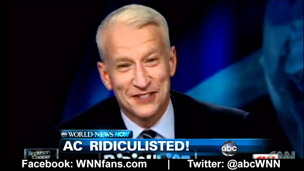 Anderson Cooper Giggles on Live TV - YouTube