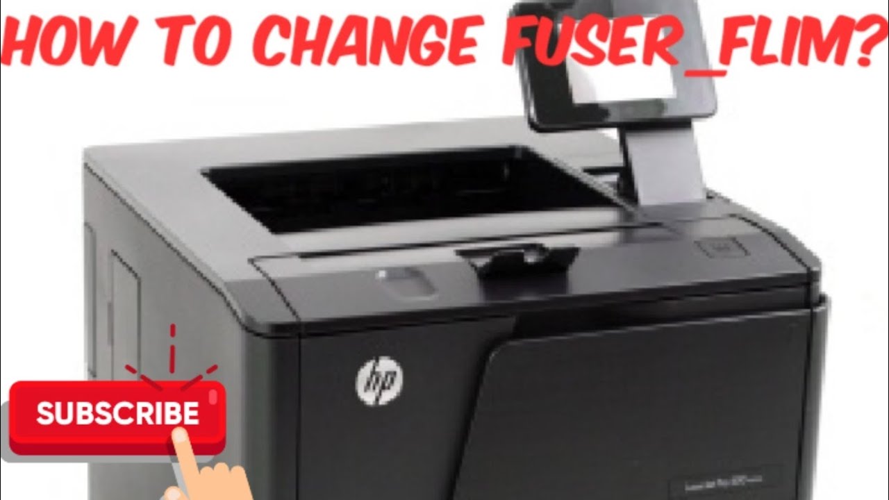 How to change HP 401dn Printer taflon paper/fuser flim? - YouTube