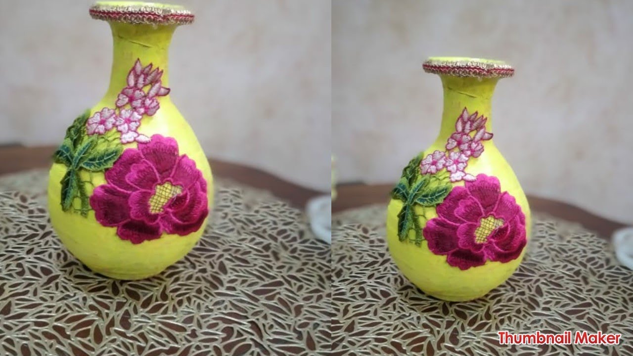 Simple and easy Pot decor - YouTube