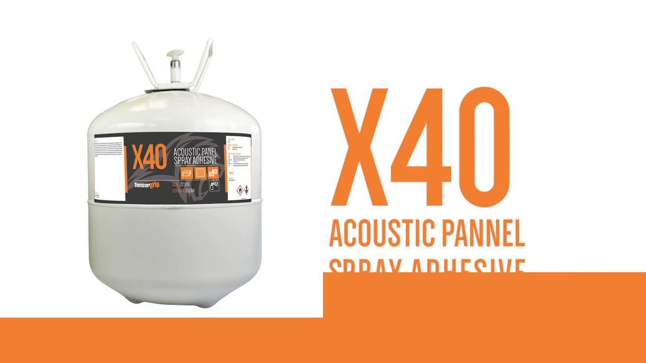 TensorGrip - X40 - Acoustic Panel Adhesive - YouTube