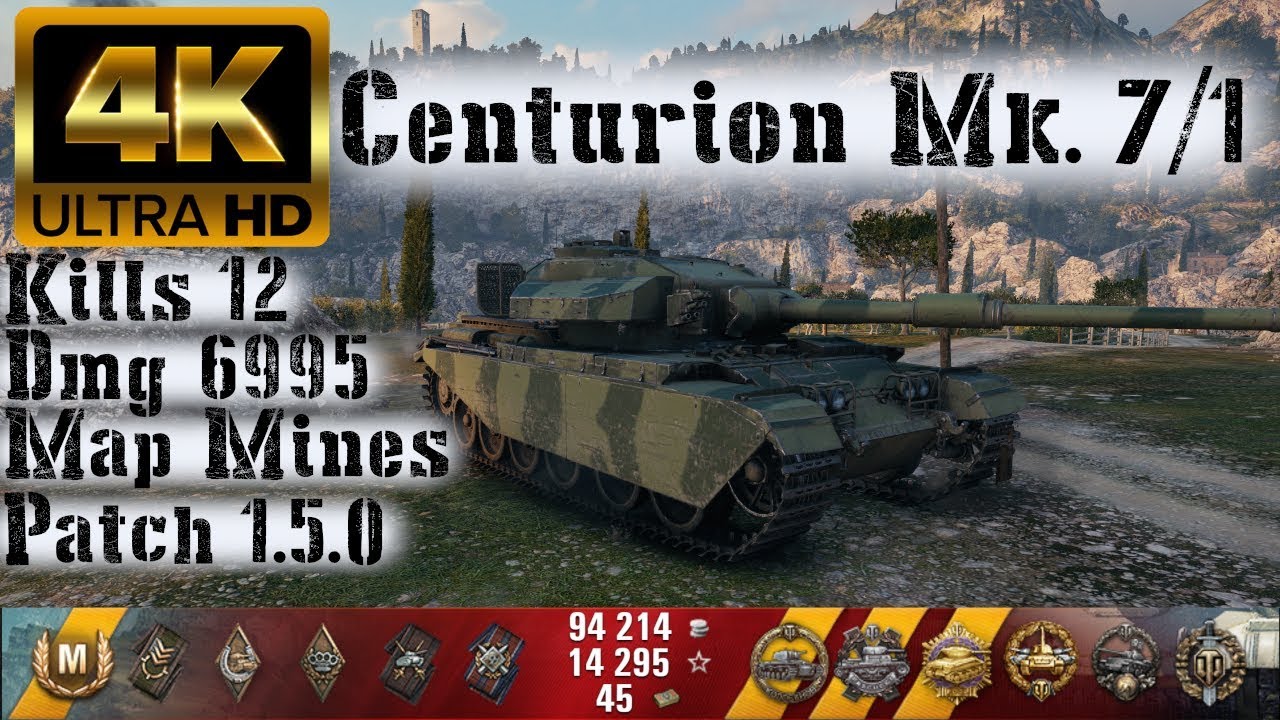 World of Tanks Centurion Mk. 7/1 - 12 Kills 7K Damage - 1 vs 5 - YouTube