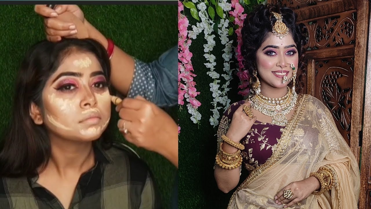 Step by step modern reception makeup tutorial/ reception makeup tutorial for begginers/summer ...