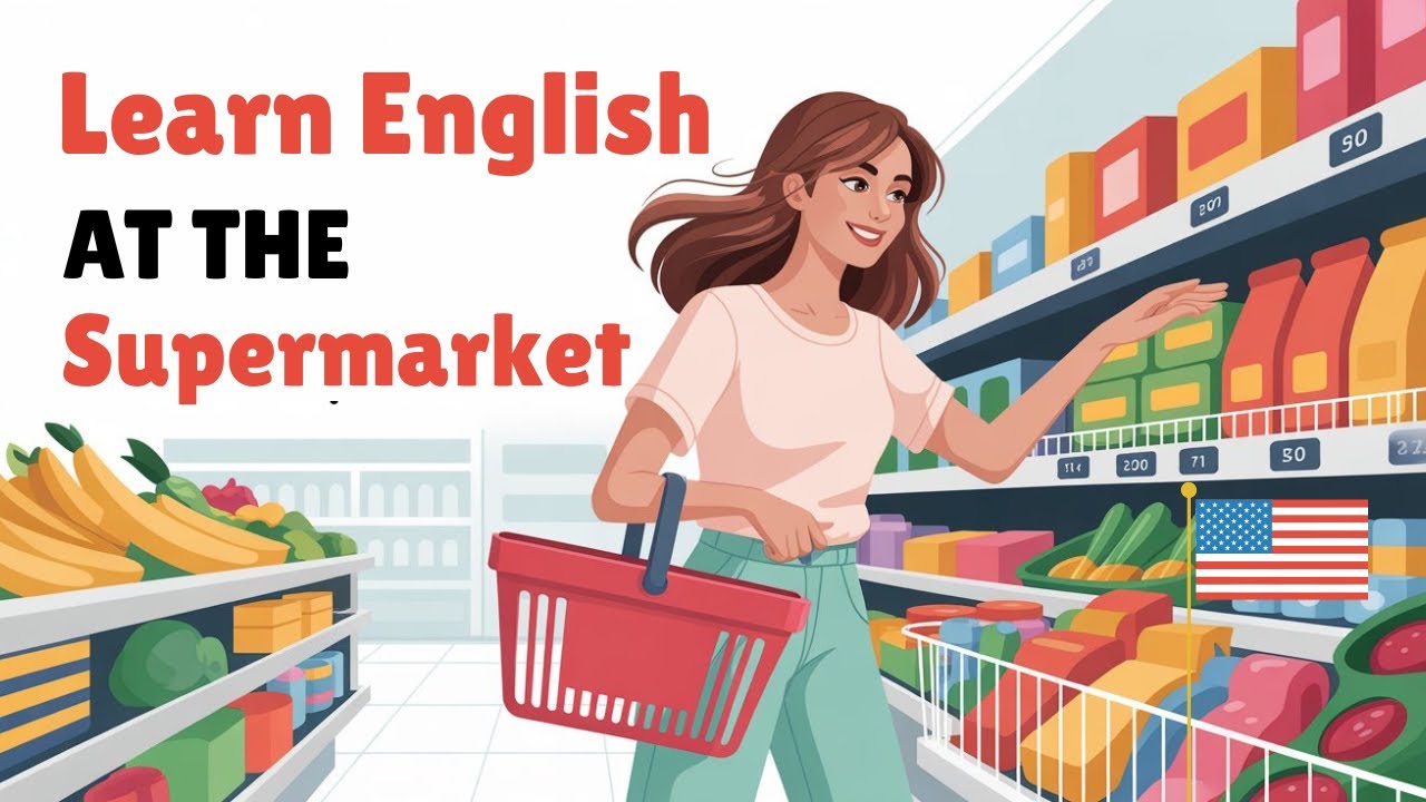 Learn English at The Supermarket | Learn English with Easy Way | Graded ...