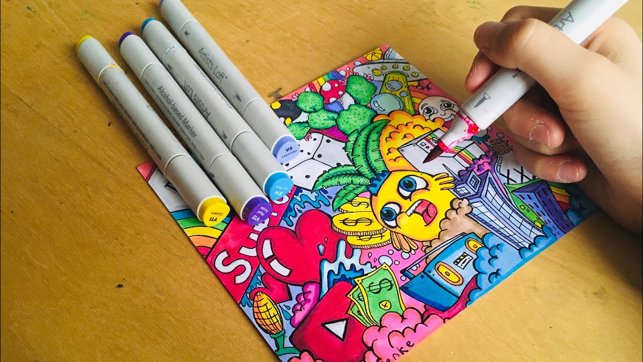 My first doodle - YouTube