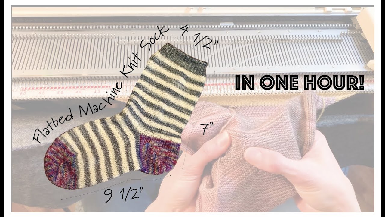 KNITTING MACHINE SOCK ON BROTHER KH891, TAITEXMA TH860, FLATBED ...