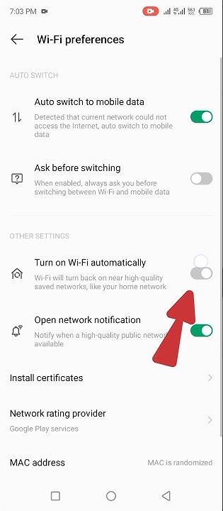 How to turn off wifi automatically on android in infinix - YouTube