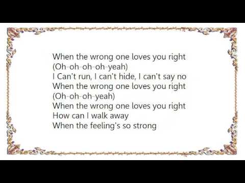 Céline Dion - When the Wrong One Loves You Right Lyrics - YouTube