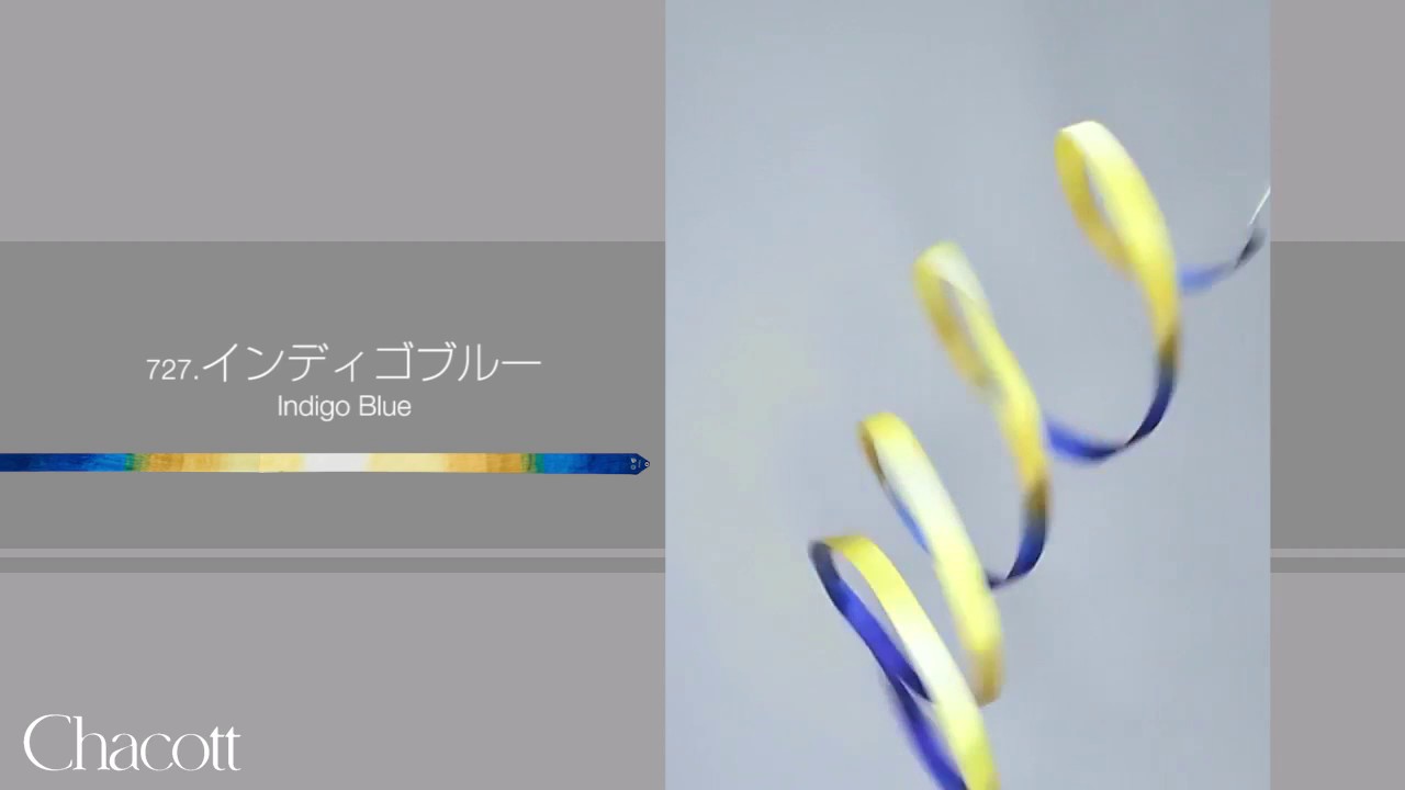 Chacott Rhythmic Gymnastic Ribbon 2016 Gradation Series 727 Indigo Blue ...