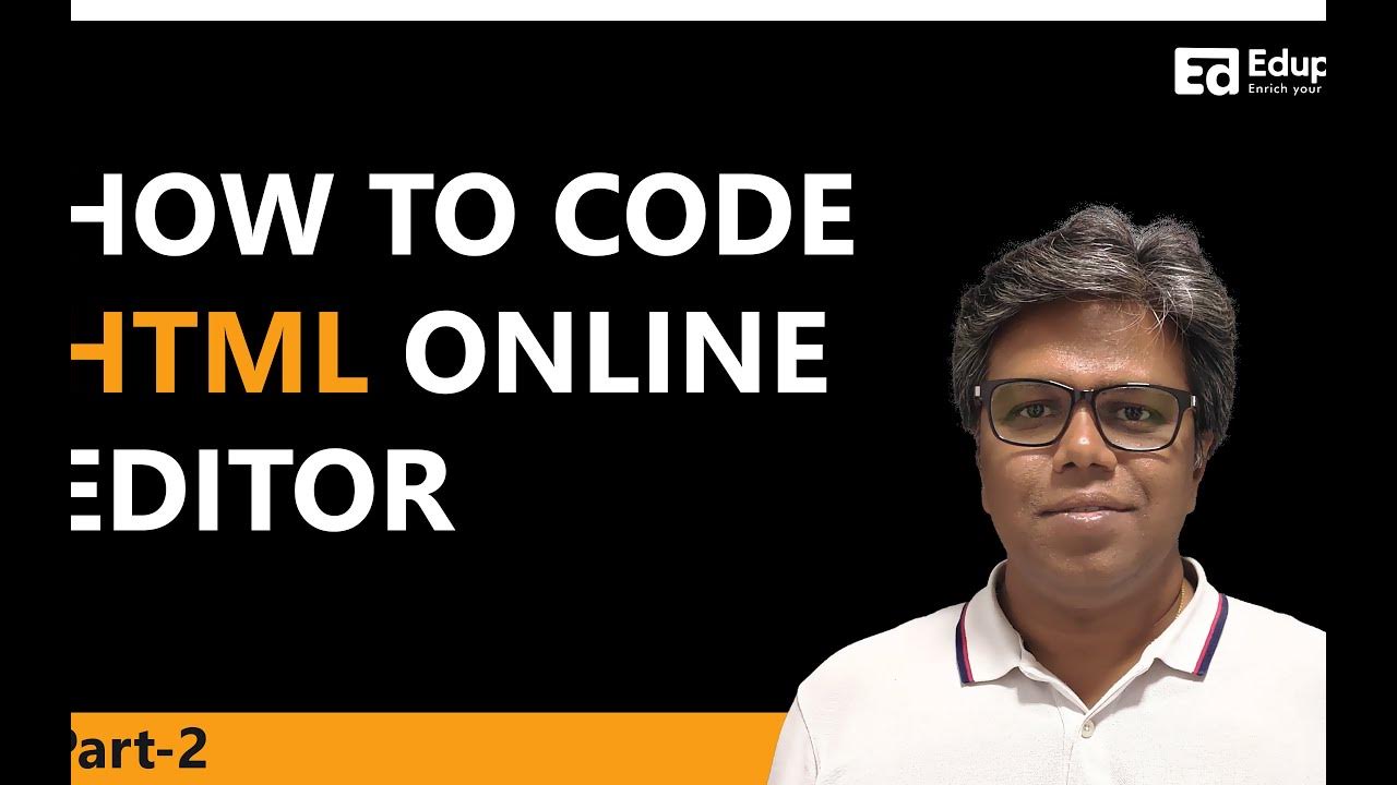 2. How to code html online editor - YouTube