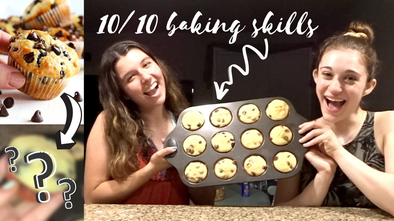 Making Chocolate Chip Muffins! *lowkey healthy edition* || Haley Rose ...