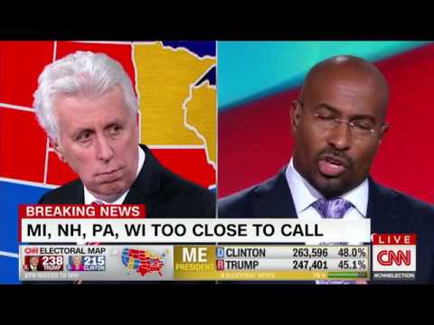 CNN VAN JONES CRIES WHEN DONALD TRUMP WINS PRESIDENCY - YouTube
