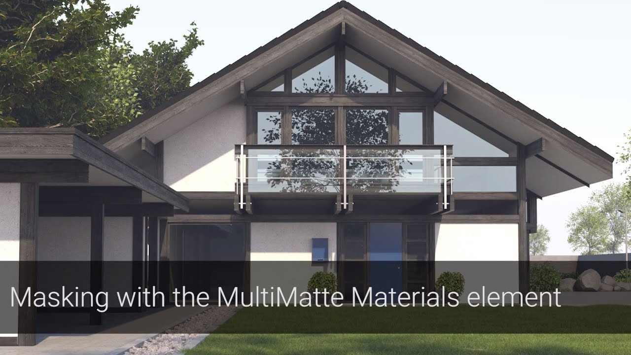 V-Ray Next for SketchUp – Masking with the MultiMatte Materials element - YouTube