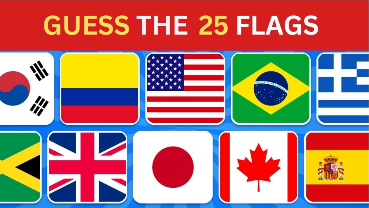 Guess the 25 flags! - YouTube