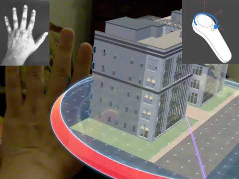 Multi-modal hand gestures + controller in spatial computing HCI. - YouTube