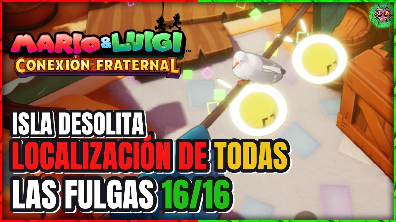 TODAS las FULGAS de ISLA DESOLITA | GUÍA WALKTROUGH 100% | 💯Mario ...