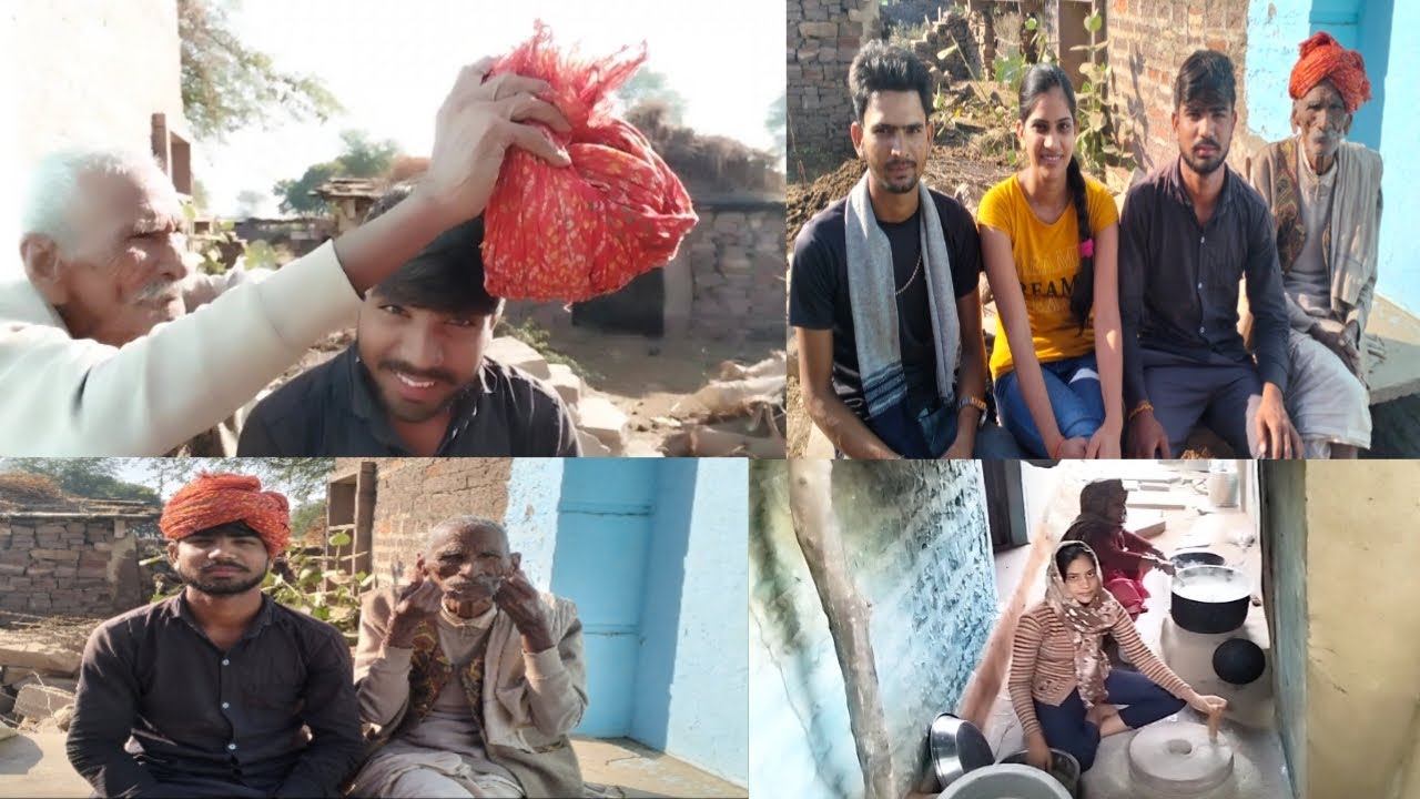 💁Aaj Dada Ji 🌺ne apne pote ke sar sajai 🥰Rajasthani pagdi 😄 ...