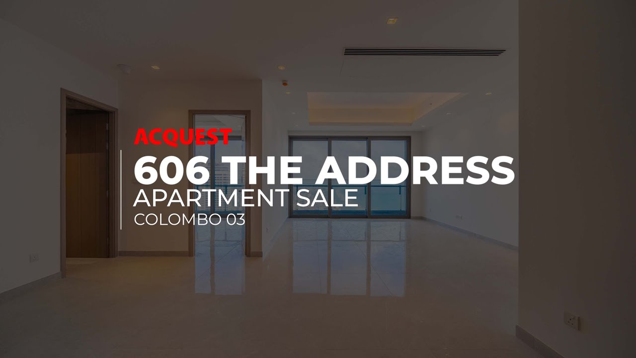 SALE | 3 Bedroom Apartment | 606 The Address - YouTube