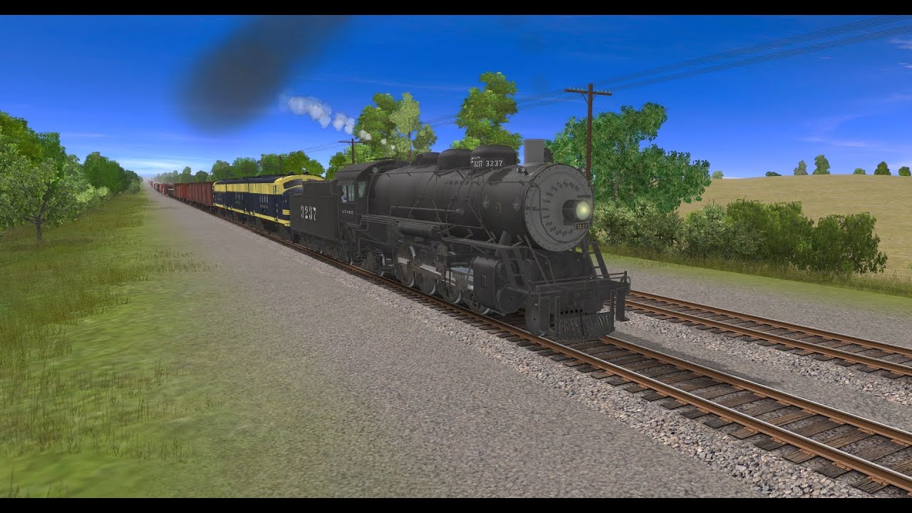 Trainz Runby: ATSF Transition Era Freight - YouTube