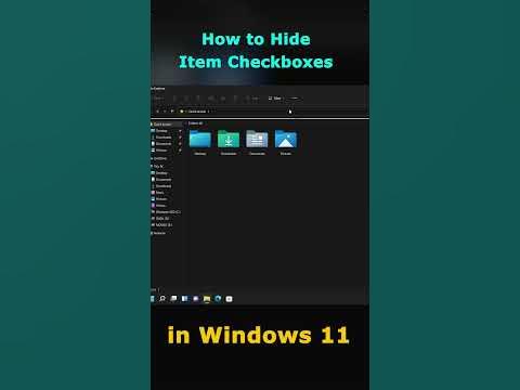 How to remove tick mark & box on selected files | Disable checkboxes in Windows 11 | How to ...