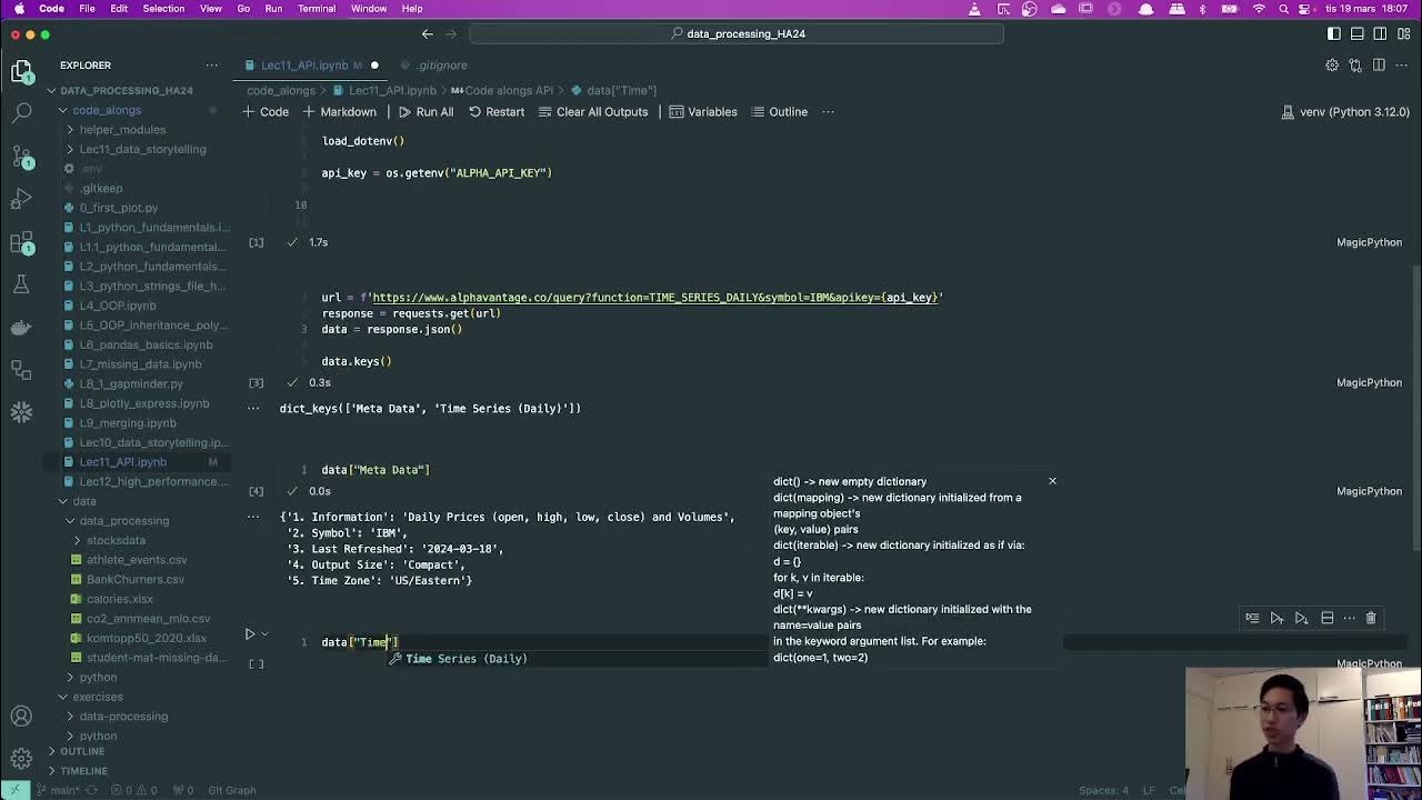 Stocks API data processing - YouTube
