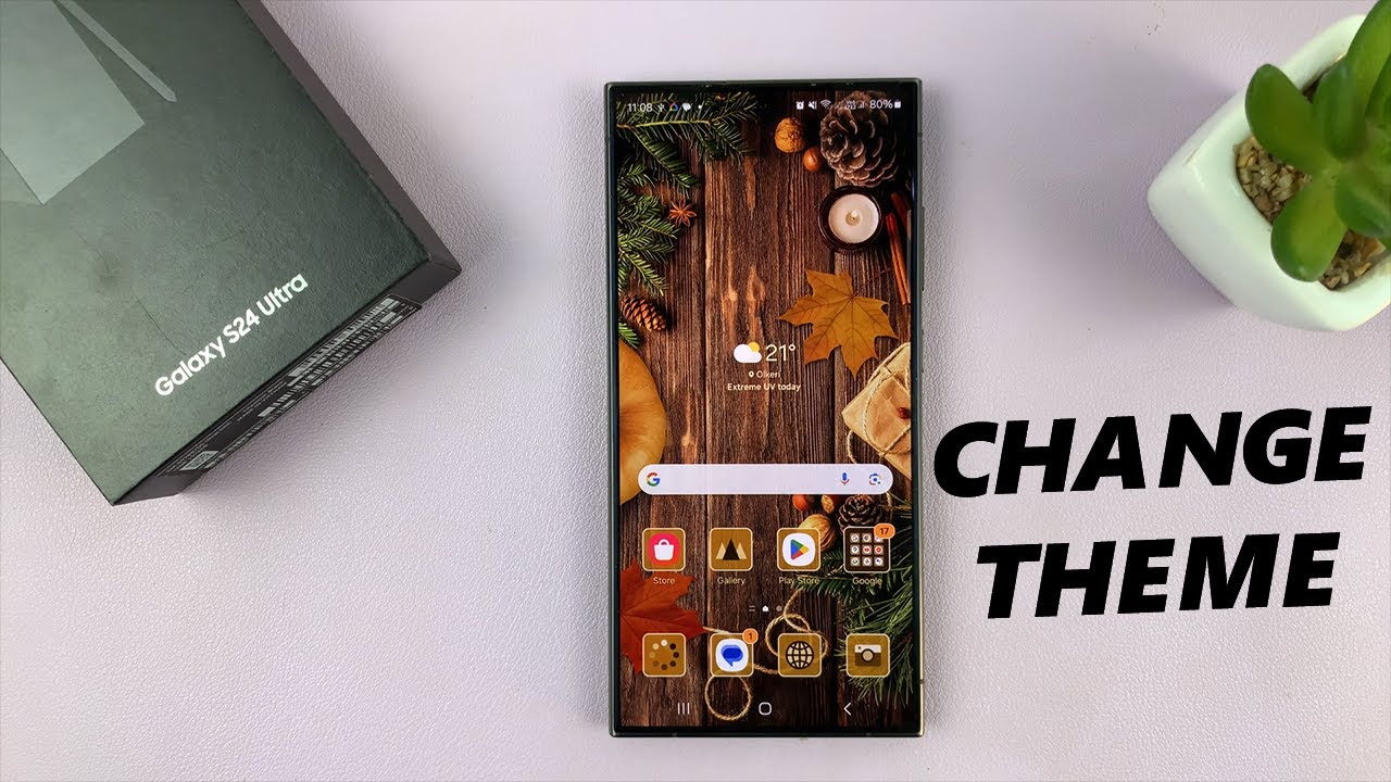 Samsung Galaxy S24 / S24 Ultra: How To Change Theme - YouTube