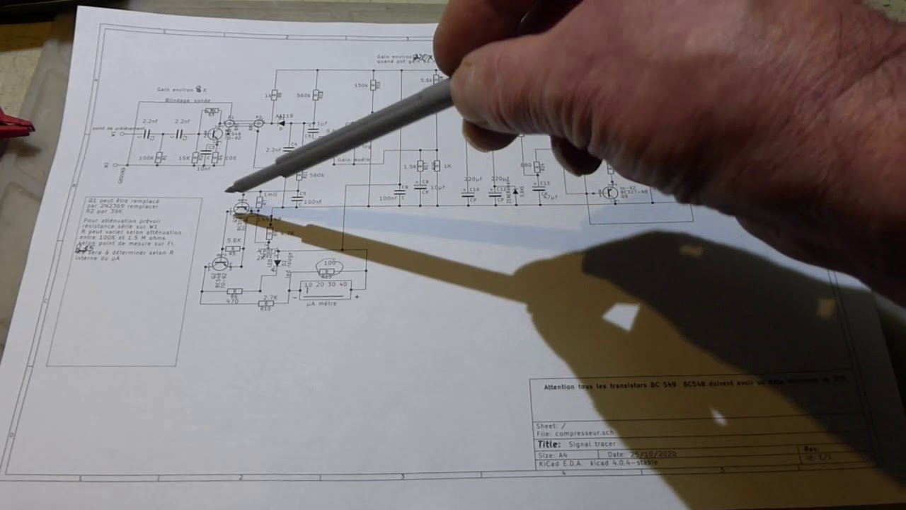 Réalisation signal tracer à transistors - YouTube