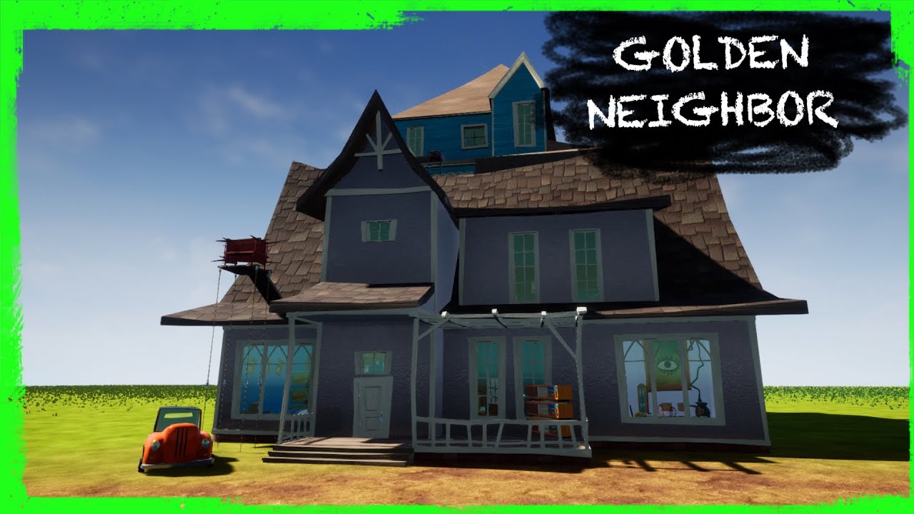 HELLO NEIGHBOR MOD KIT: GOLDEN NEGHBOR - LET'S INVESTIGATE THE NEIGHBOR ...